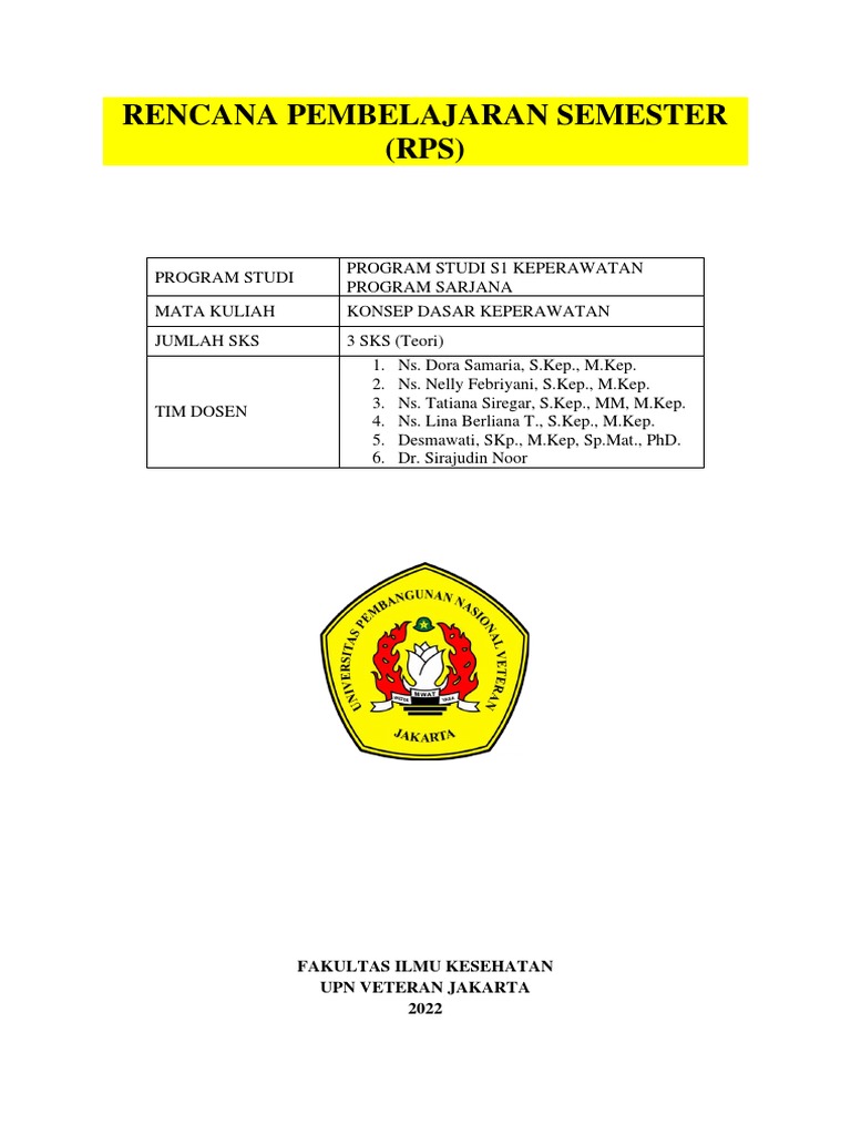 RPS - KDK - Untuk Mahasiswa | PDF