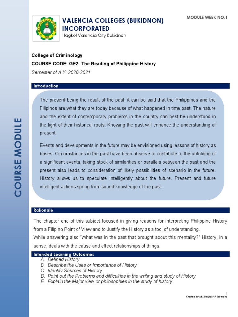 Valencia Colleges (Bukidnon) Incorporated: College of Criminology ...