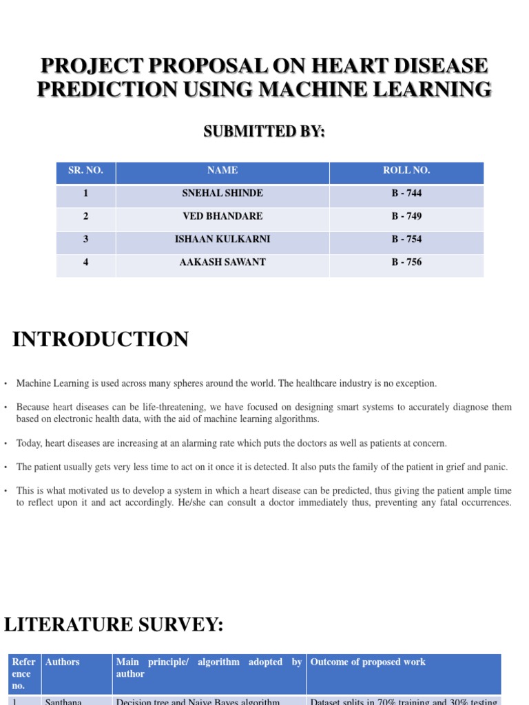 Group 12 Heart Disease Prediction Project Proposal | PDF | Machine ...