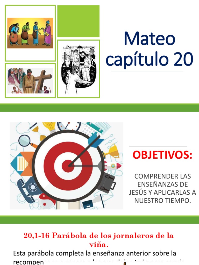 Mateo 20 | PDF | Jesús | Evangelio de Mateo