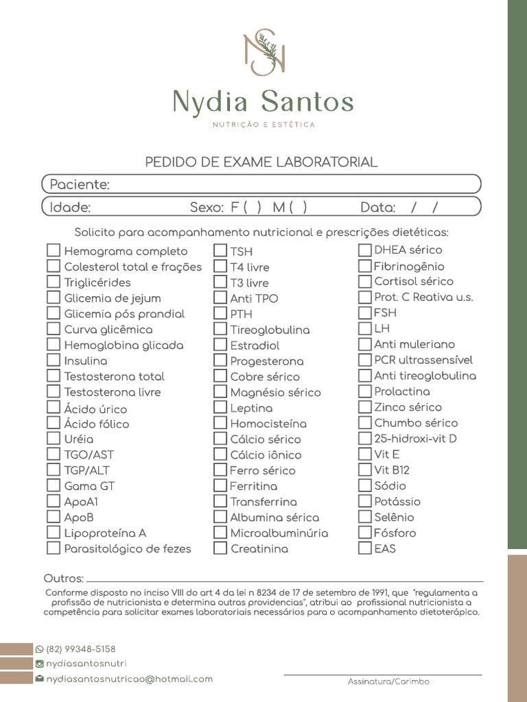 Solicitacao de Exames | PDF