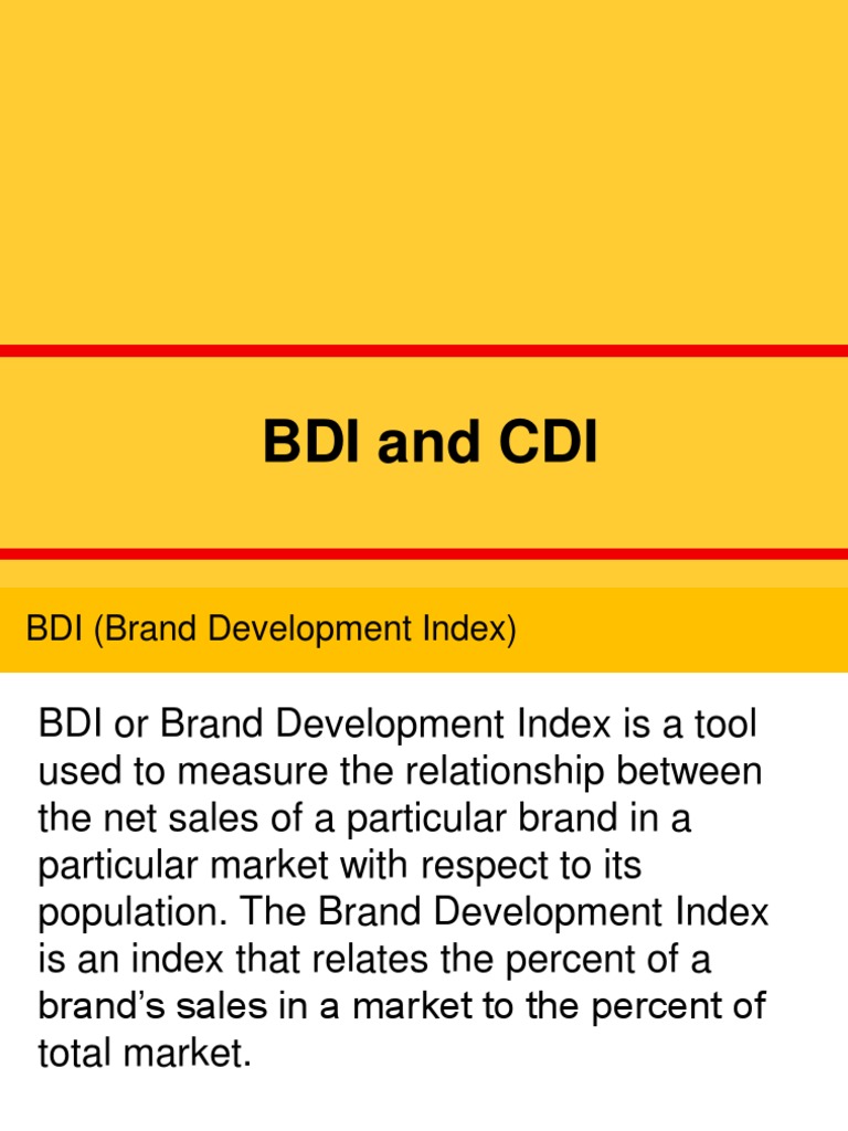 Bdi and Cdi | PDF | Brand | Marketing