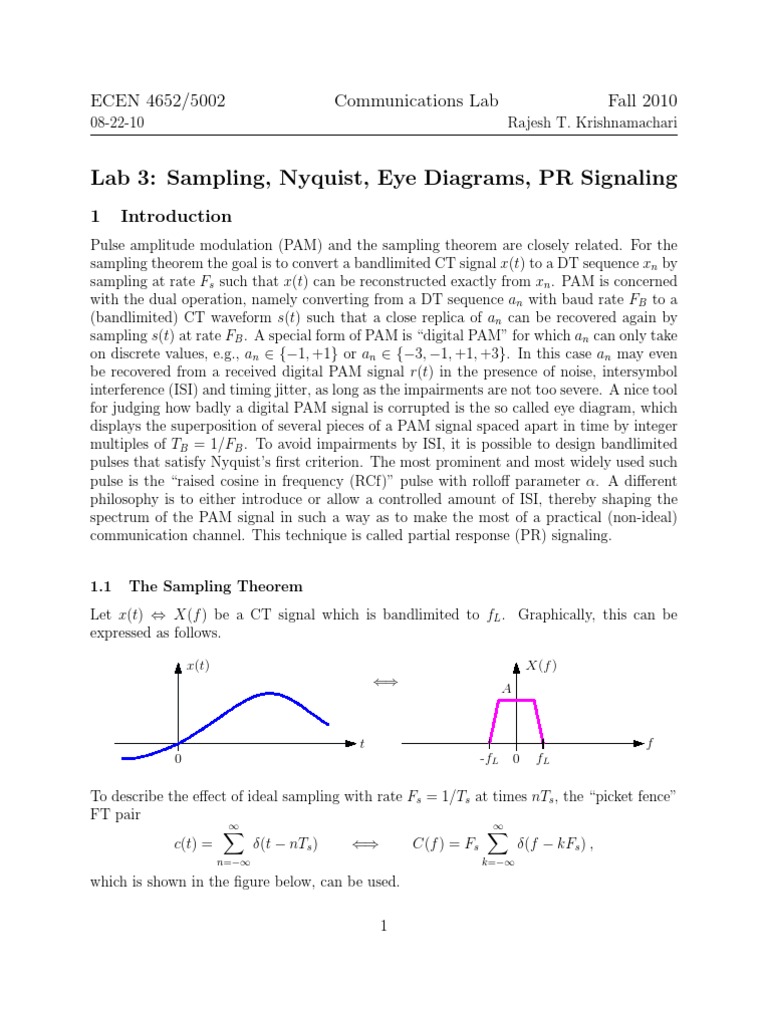 Nyquist | PDF | Sampling (Signal Processing) | Signal (Electrical Engineering)