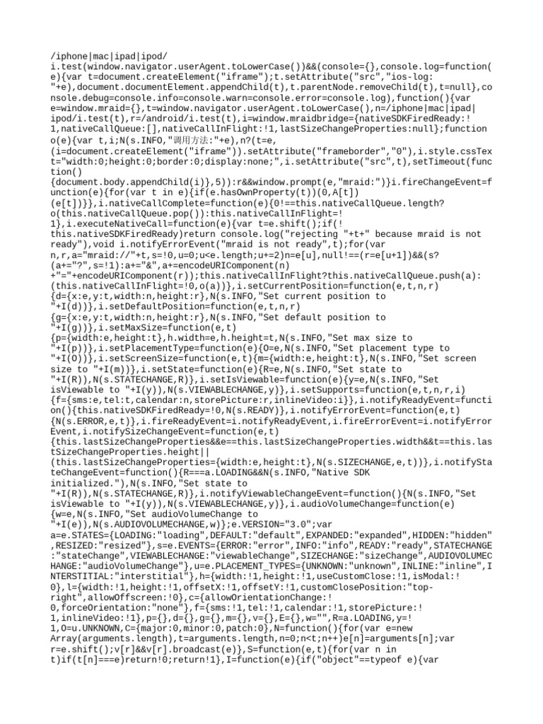 Mraid Js | PDF Mraid Js | PDF
