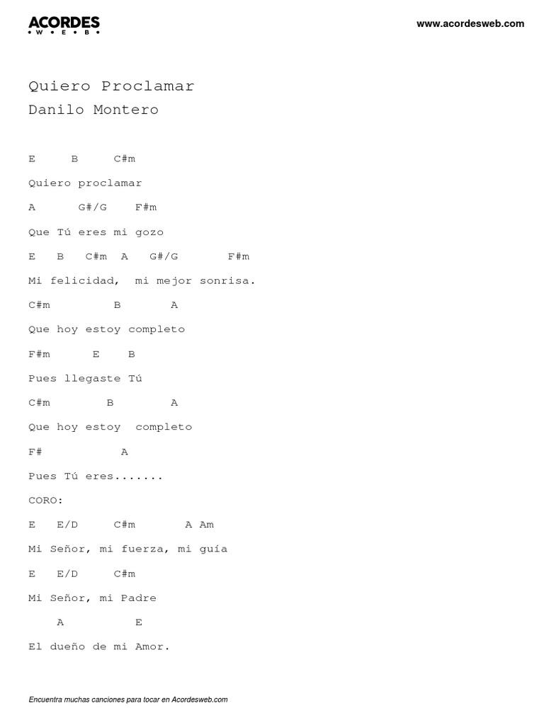 Quiero Proclamar | PDF