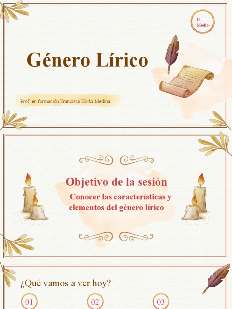 Género Lírico | PDF | Poesía