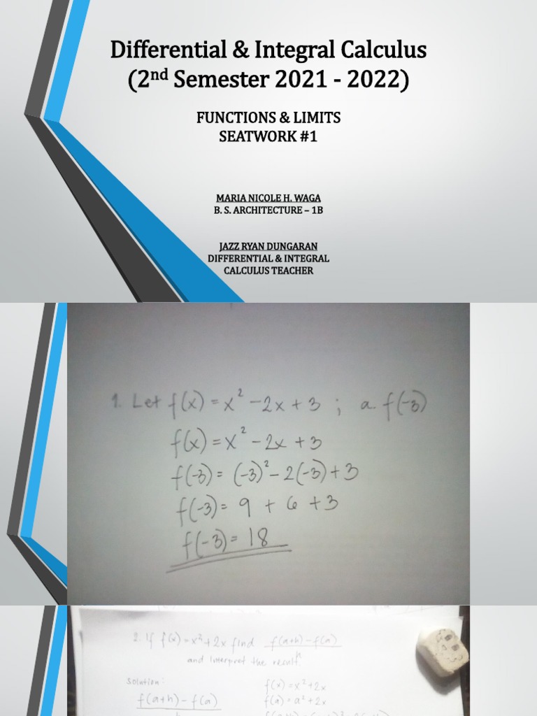Differential & Integral Calculus | PDF