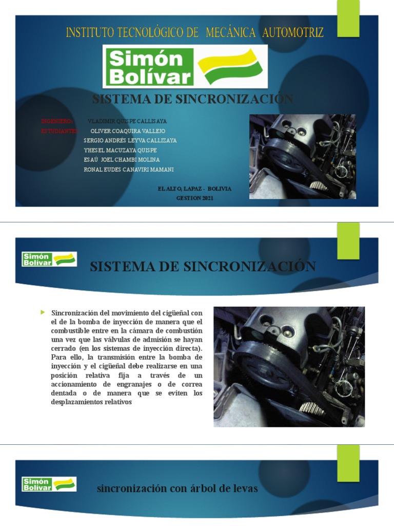 Sincronizacion Expo | PDF | Inyección de combustible | Motor diesel