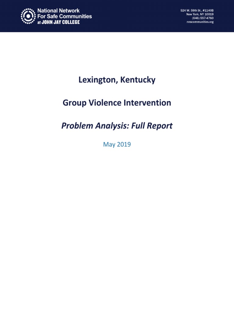 Lexington, Ky. - Problem Analysis: Full Report (May 2019) | PDF ...