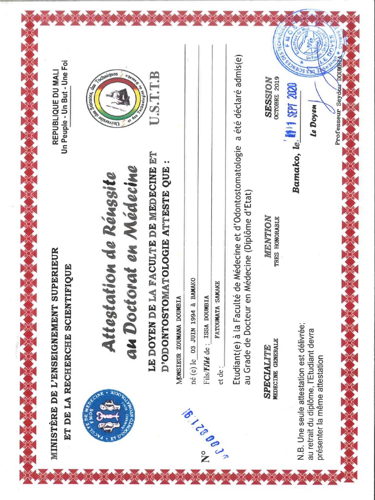 Diplôme de Doctorat | PDF