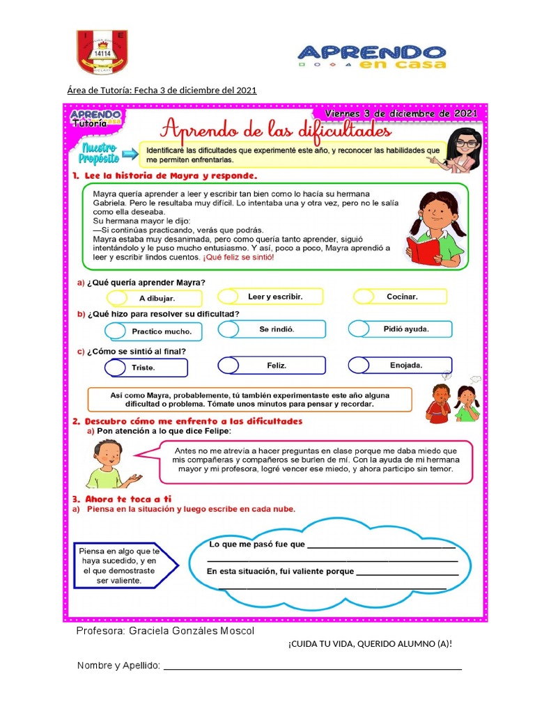 Aprendo en Casa 03-12-2021 | PDF