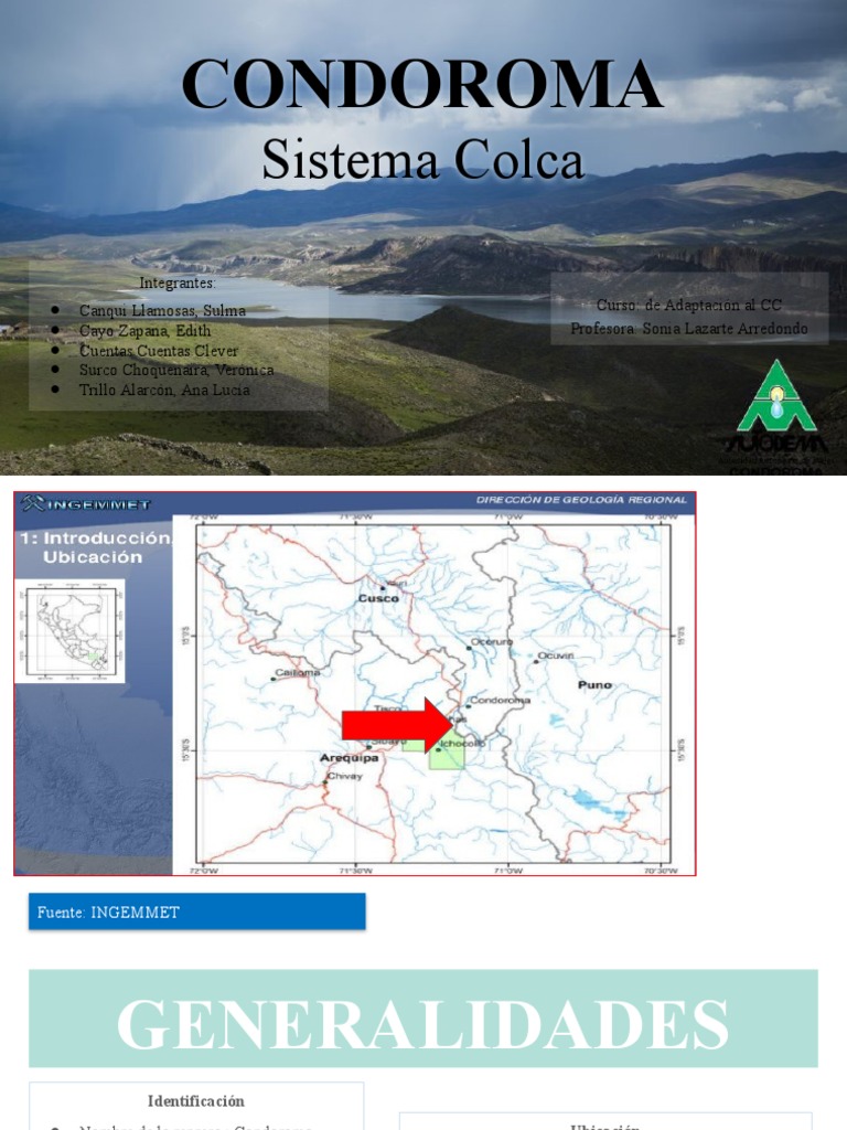 Represa Condoroma | PDF | Precipitación | Represa