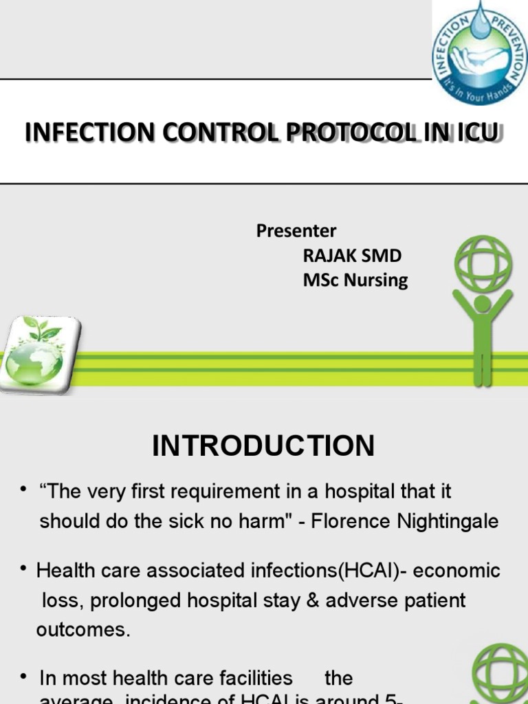 ICU Infection Control Protocol Overview | PDF | Hospital Acquired ...