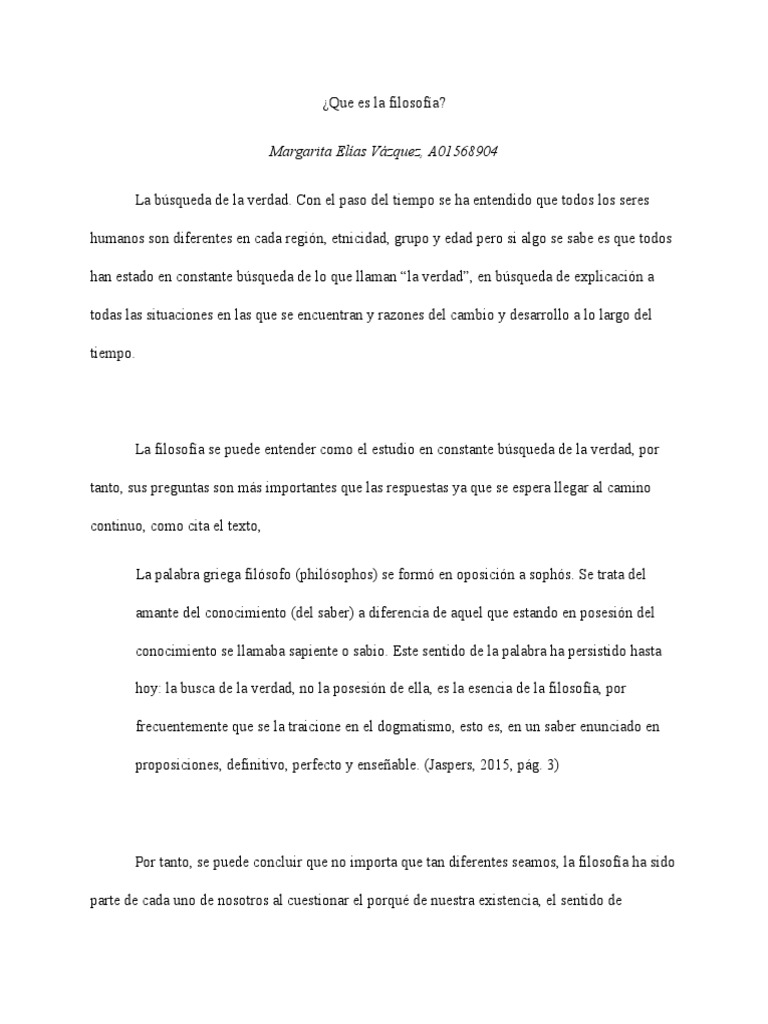  Que Es La Filosof a PDF