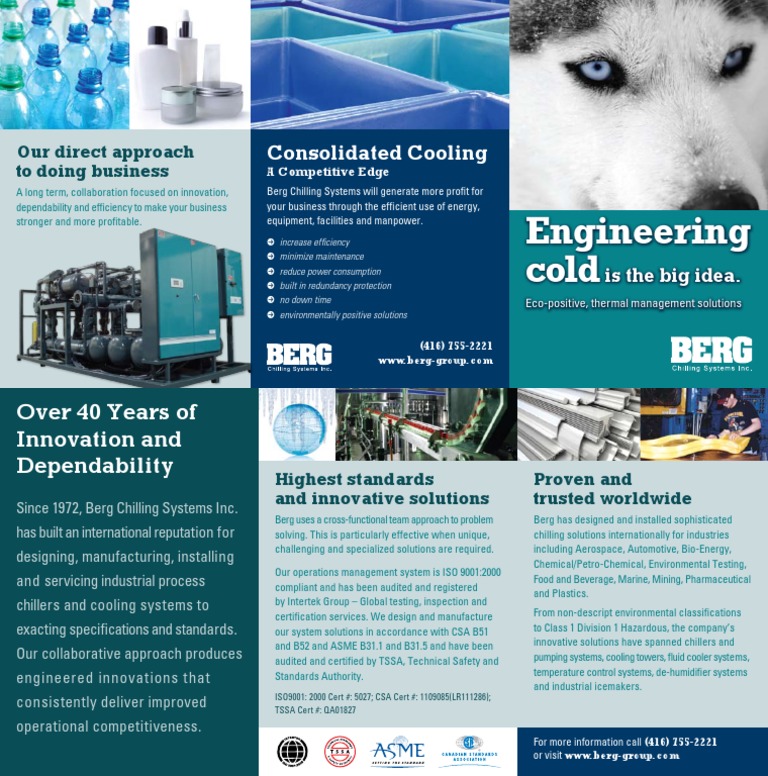 Engineering Cold: Consolidated Cooling | PDF | Iso 9000