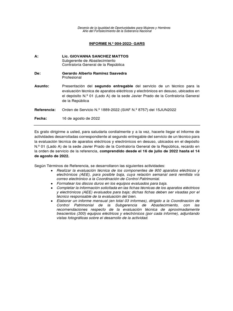Informe #004-2022-Gars | PDF