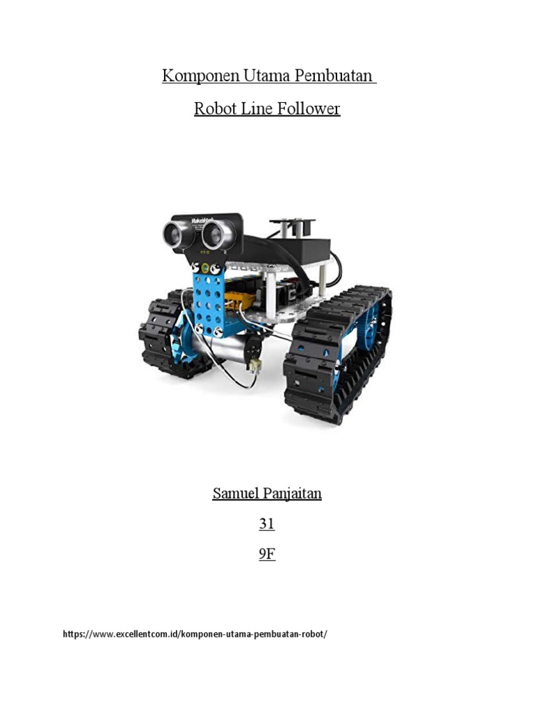 Komponen Utama Pembuatan Robot Line Flowwer | PDF