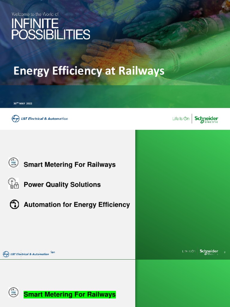 Energy Efficiency at Railways - L&T | PDF | Efficient Energy Use | Automation