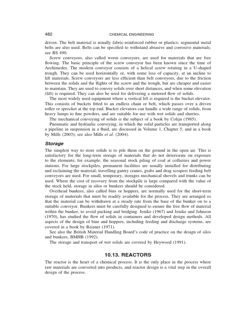 Coulson& Richardson - Cap.10 Reactors | PDF | Chemical Reactor ...