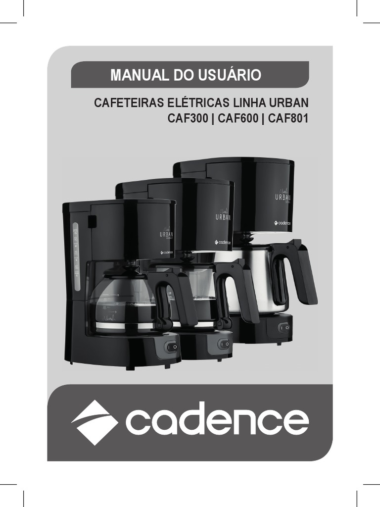Cafeteira Cadence Urban para 30 Cafes Caf600 | PDF | Desperdício