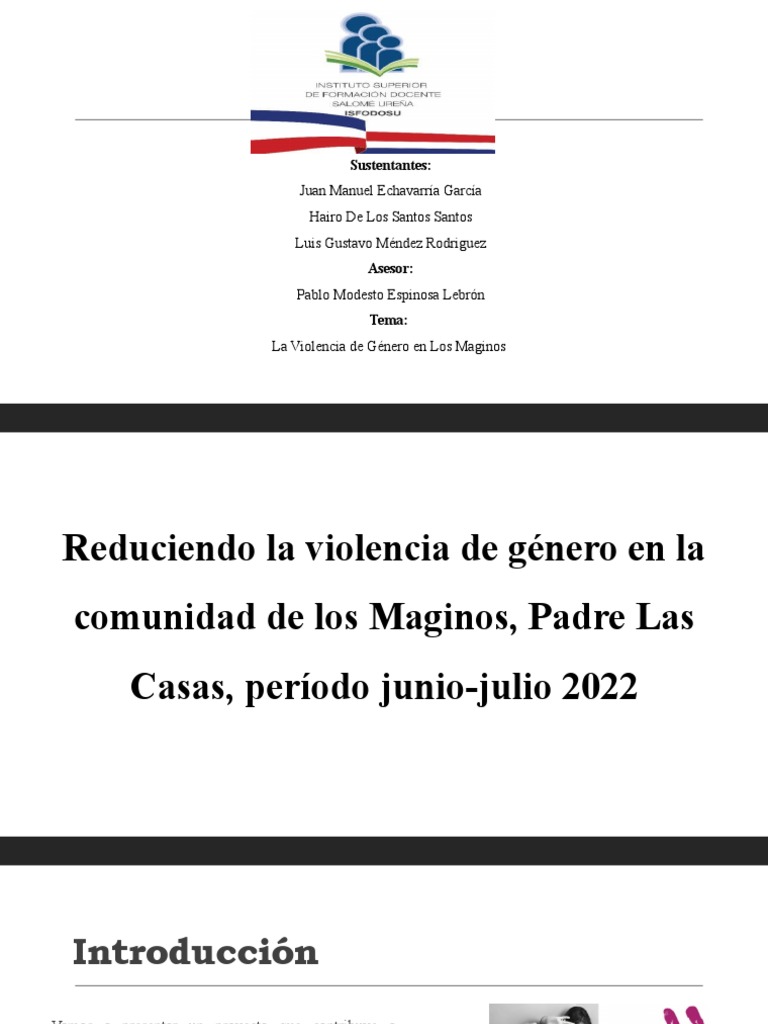 Proyecto Violencia de Género | PDF