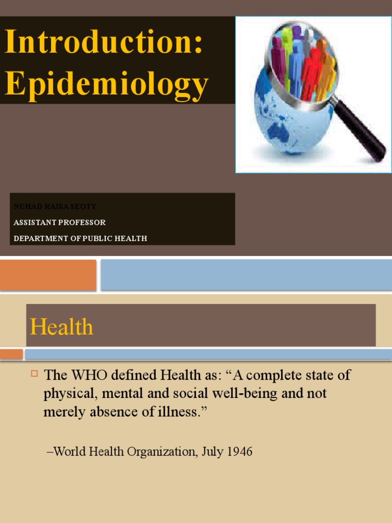 An Introduction to Epidemiology: Definitions, History and Key Concepts ...