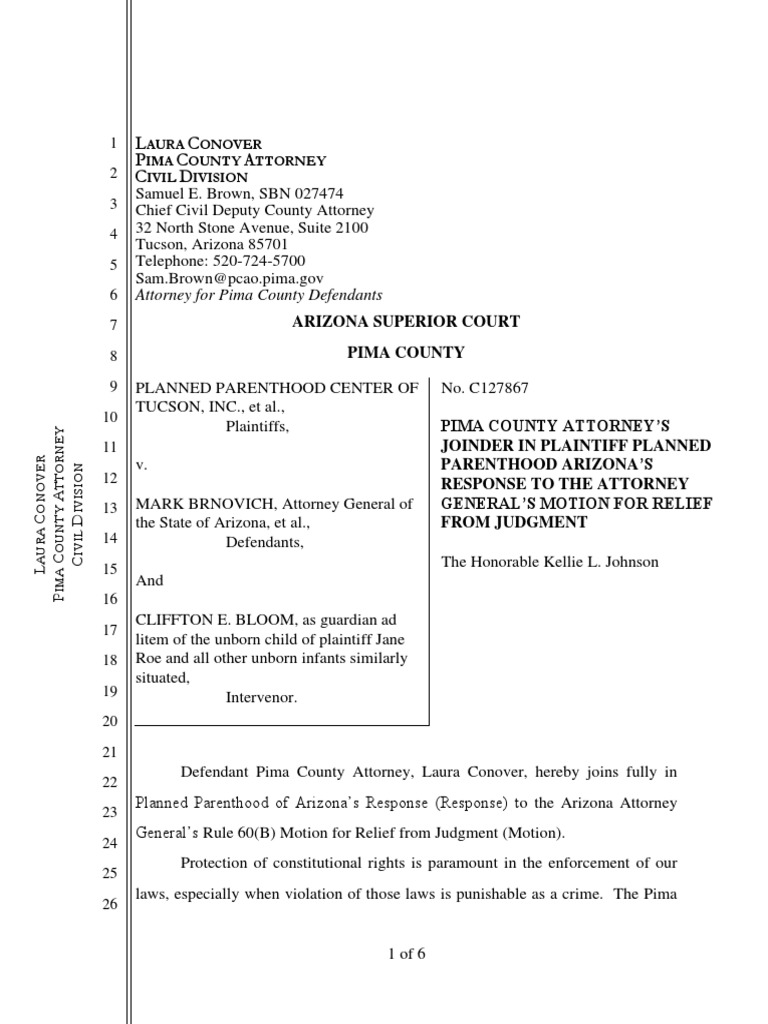 Conover's Response to Abortion Statute Conflict | PDF | Prosecutor ...