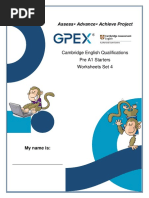 Cambridge Exams Practice Test: Pre A1 Starters | PDF