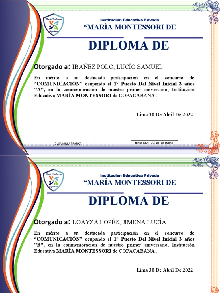 Diplomas de Honor | PDF