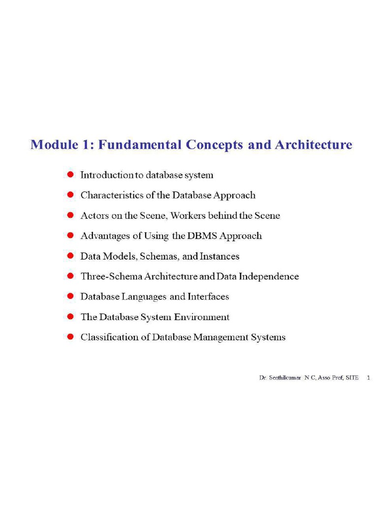 FALLSEM2022-23 SWE1004 ETH VL2022230100997 Reference Material I 21-07-2022 Module 1 DB System ...