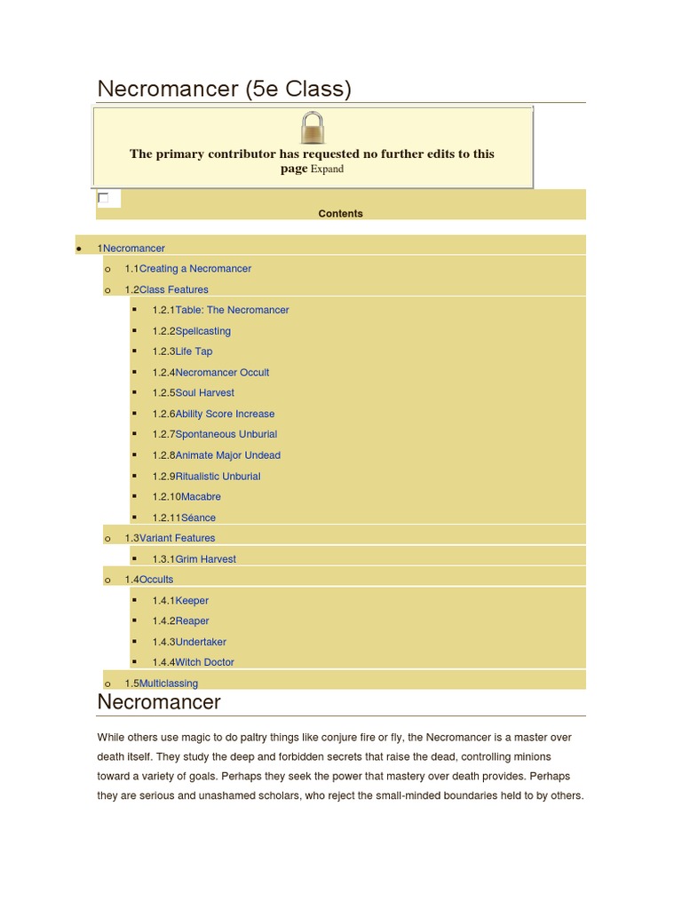 Necromancer | PDF | Necromancy