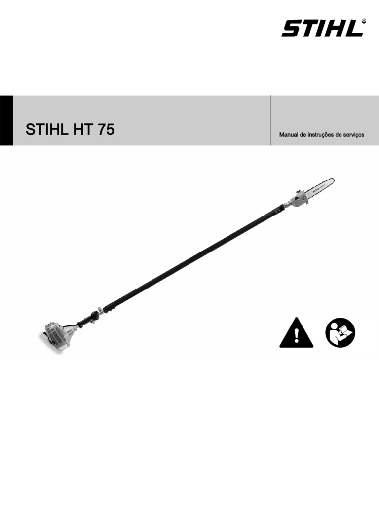 Manual Stihl HT 75 | PDF | Motores | Relâmpago