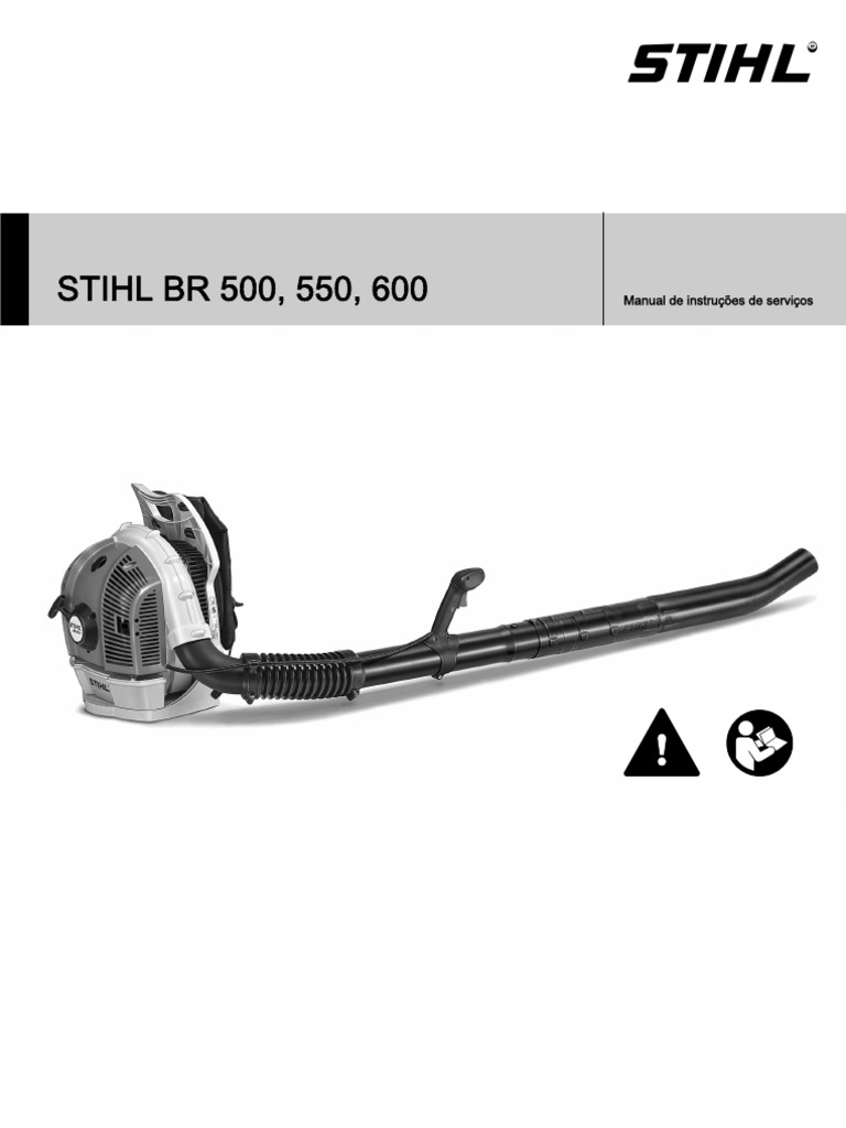 Manual Stihl BR 500, 550, 600 | PDF | Motores | Roupas