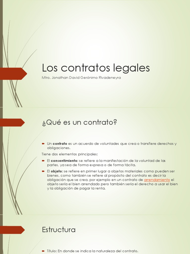 Guía para Redactar Contratos Legales | PDF