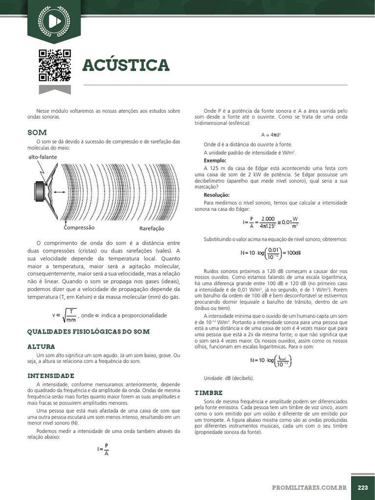 Acustica | PDF | Harmônica | Ondas