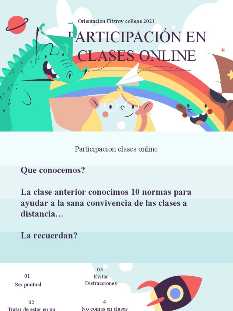 Normas para Clases Online 2021 | PDF