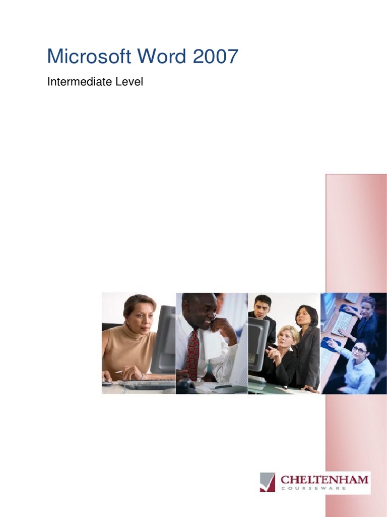 Sample Word 2007 Intermediate Manual | PDF | Microsoft Word | Computer File