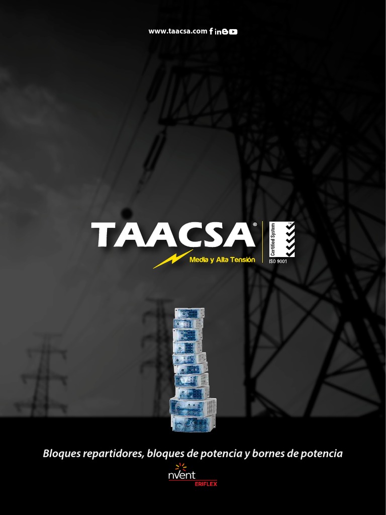 Nvent Bloque Repartidor Taacsa | PDF | Electricidad | Naturaleza