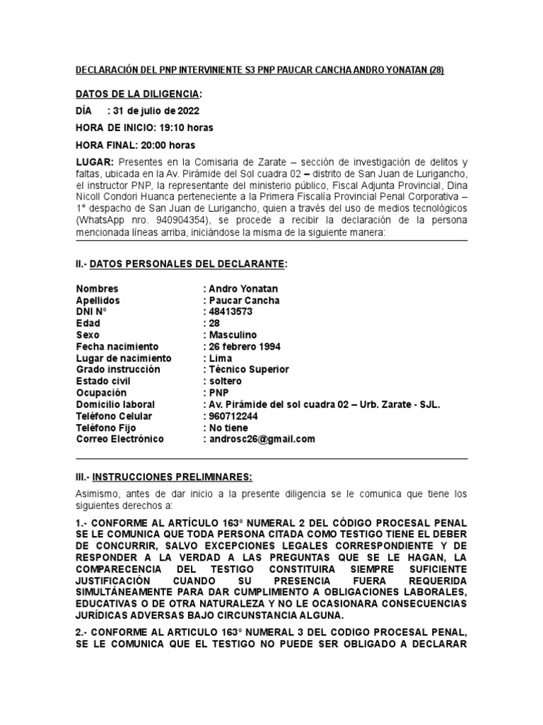 s3 PNP Paucar Cancha Yonatan | PDF | Gobierno | Ley Pública