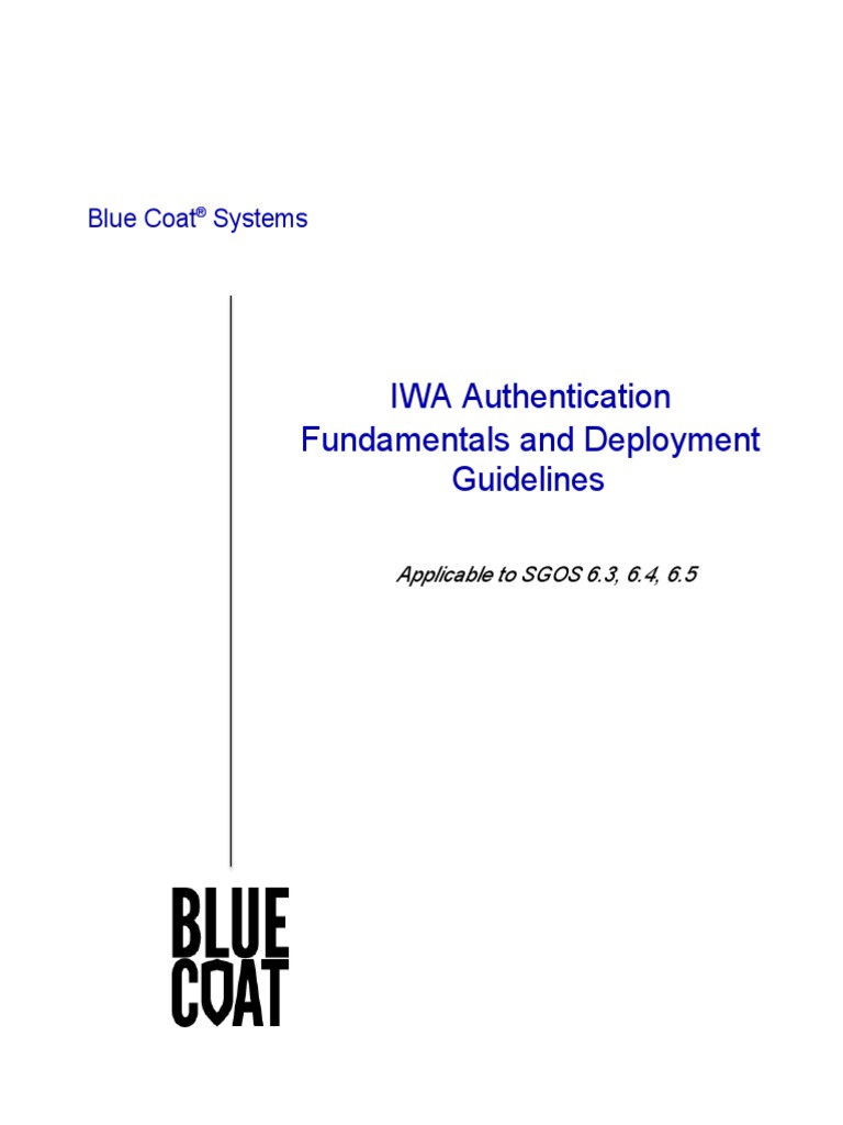 IWA Authentication Fundamentals and Deployment Guidelines v2 | PDF ...