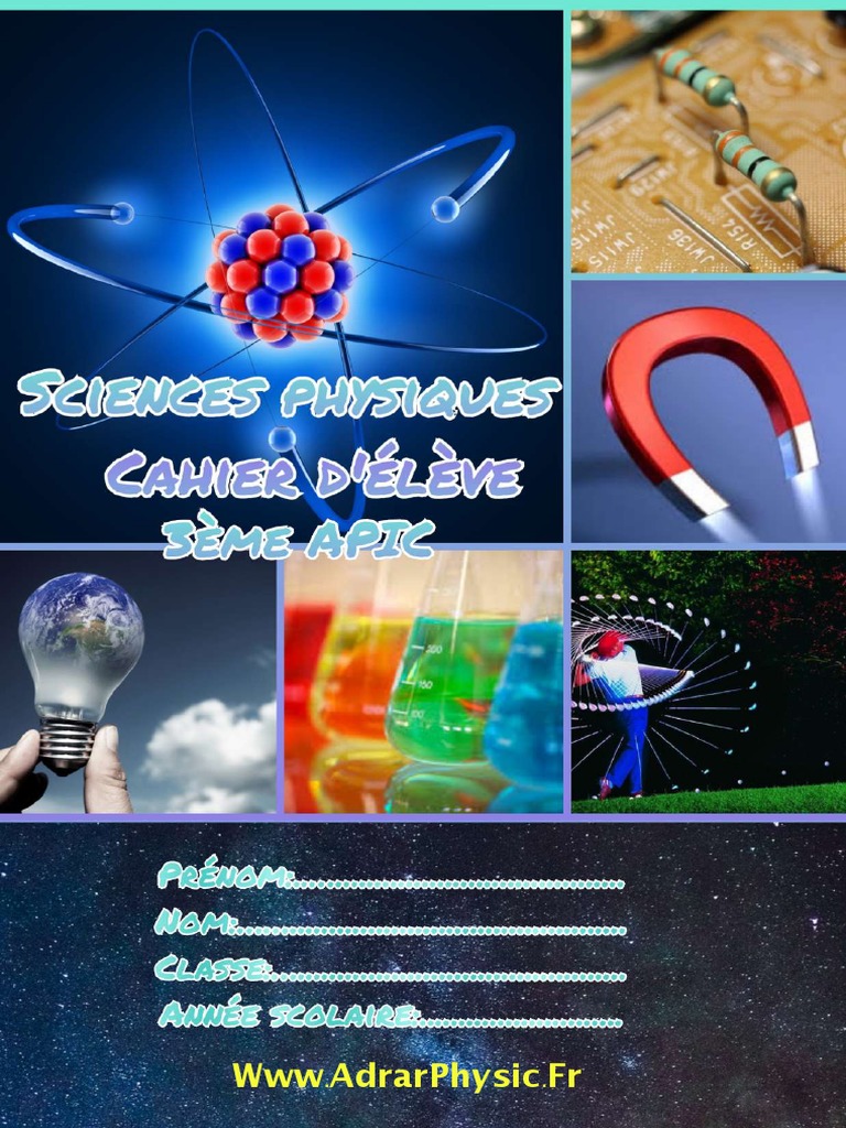 Cours Physique Chimie 3AC FR Prof X | PDF