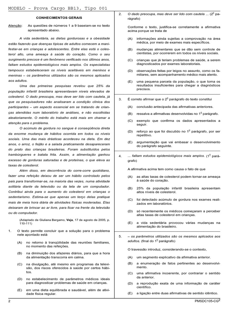 Prova de Acompanhante Terapêutico | PDF | Science | Adolescência