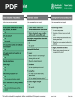 Surgical Safety Checklist Guide | PDF