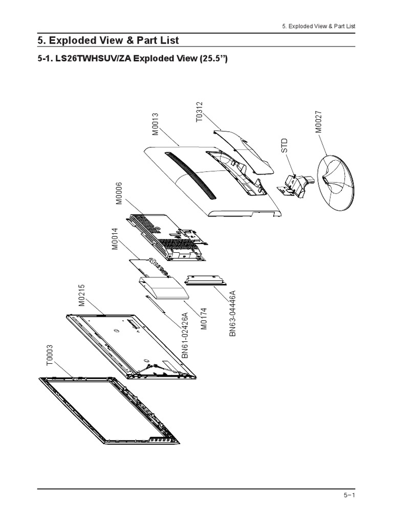 Exploded View & Part List | PDF | Electromagnetism | Metallic Elements