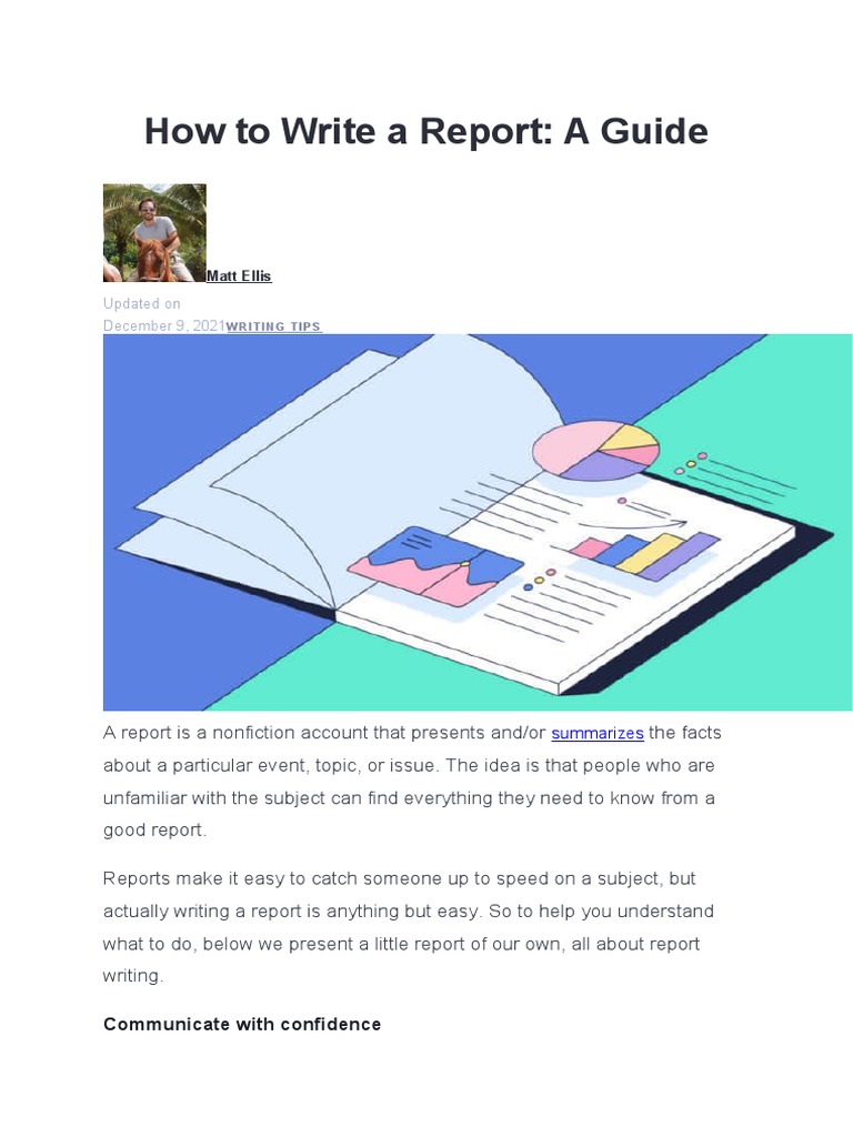 How To Write A Report | PDF | Thesis | Essays