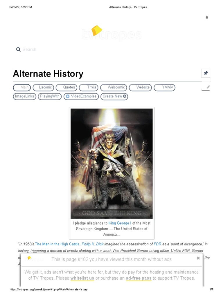 Alternate History - TV Tropes | PDF | Alternate History | Cold War