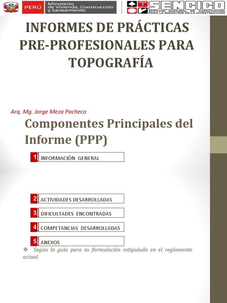 Modelo de Informe de Practicas Sencico | PDF