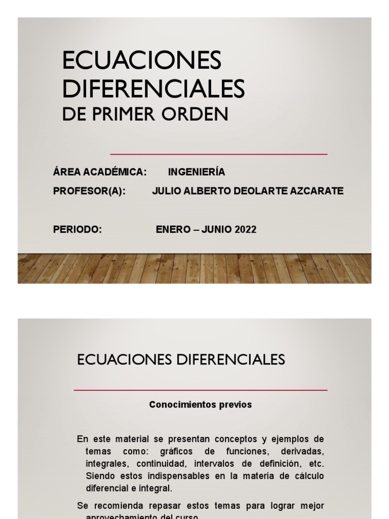 Introduccion A Las Ecuaciones Diferenciales | Descargar gratis PDF | Ecuaciones | Derivado