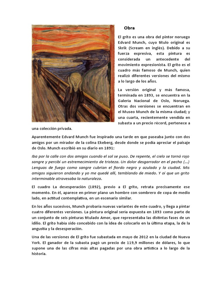 El Grio | PDF | Las artes
