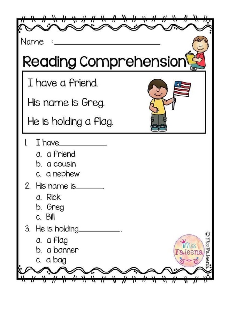 Reading Comprehension Worksheets For Grade 2 | PDF